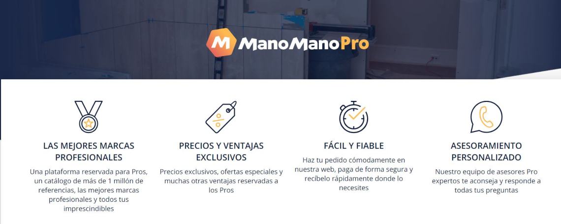 ManoMano lanza su plataforma para profesionales de la construcción