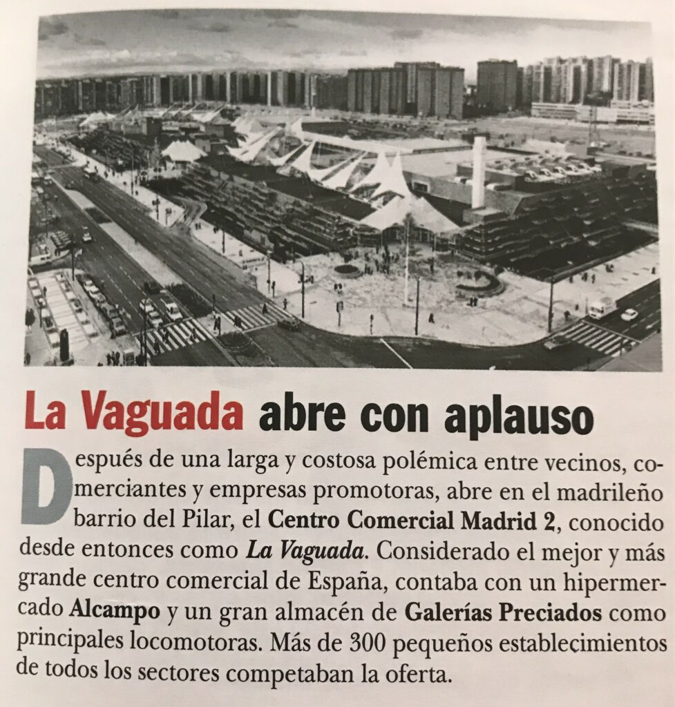 "Los 80 de los 80. La Vaguada fue nuestra". 40 años de la gran plaza ...