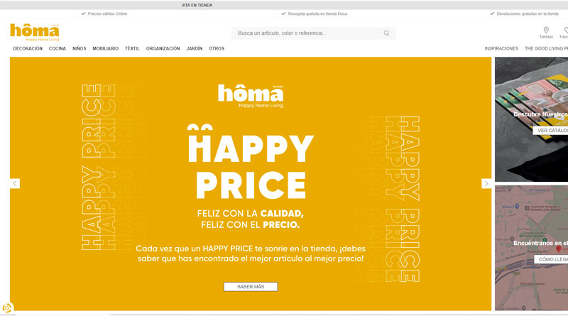 Hôma refuerza su llegada a España con el lanzamiento de su ecommerce